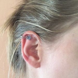 Jewelry | Star Ear Cuff Silver Tone | Poshmark